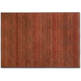 Floordirekt - Bambus-Teppich Magenta 50 x 80 cm Braun - Braun