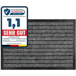 Floordirekt - Schmutzfangmatte Dura Grau 40 x 60 cm - Grau