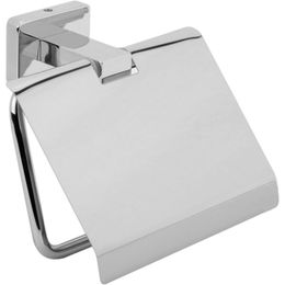 PrimeMatik - Toilettenpapierhalter mit Deckel für Bäder aus Edelstahl