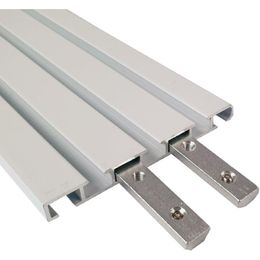 Bestlivings Verbinder für Weiß - 1/2 Lauf Aluminium Vorhangschiene - Weiß