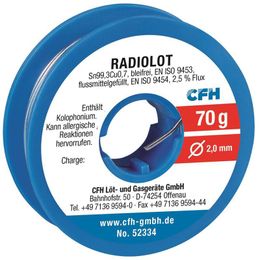 CFH LÖT- UND GASGERÄTE Radiolot rl 334 bleifrei 70 g - CFH