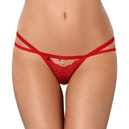 Obsessive String aus roter Spitze