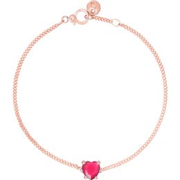 DoDo Damen Armband, 375er Gold, roségold, XXL