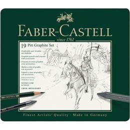 Faber-Castell Zeichen-Set "Pitt Graphite Set", 19-tlg., grau