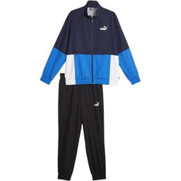 Puma® Trainingsanzug "Woven", Stehkragen, Logo-Print, für Herren, blau, S