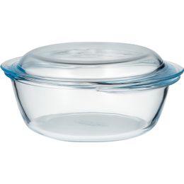 pyrex® Kasserolle, Borosilikatglas, transparent