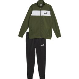 Puma® Trainingsanzug, 2-teilig, Stehkragen für Herren, grün, L