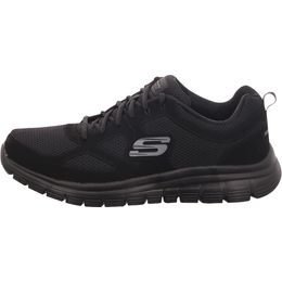 Skechers® Burns Sneaker "Agoura", Leder-Details, Mesh, für Herren, schwarz, 42