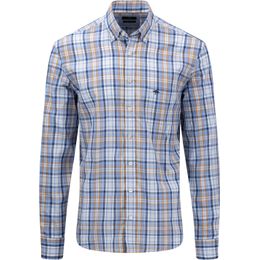 Fynch-Hatton® Freizeithemd, Regular-Fit, Langarm, Button-Down-Kragen, für Herren, blau, XL