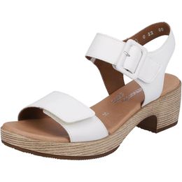 Remonte® Sandaletten, Leder, Soft-Fußbett, Weite F 1/2, für Damen, weiß, 36