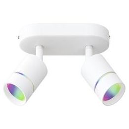 Müller Licht TINT 2er LED Spot Nalo weiß 20 x 9 cm weiß RGBW Smart Home