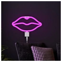 LED Wand Lampe Dekoration Neon Licht Schild Wohn Zimmer Party Beleuchtung USB Leuchte pink