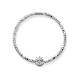 Armband Thomas Sabo "für Beads, KA0001-001-12-L17, KA0001-001-12-L19" Armbänder Gr. 17, Silber 925 (Sterlingsilber), silberfarben Damen Silberarmband Armbänder Silber