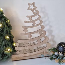 Gärtner Pötschke Holzbaum, Frohe Weihnachten mit Sternen