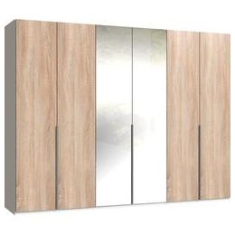 Kleiderschrank wimex "New York" Schränke Gr. B/H/T: 270cm x 234cm x 58cm, 6 St., weiß (weiß/front struktureichefarben hell)