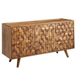 Wohnling Sideboard, WL6.563 sheesham 138,0 x 45,0 x 76,0 cm