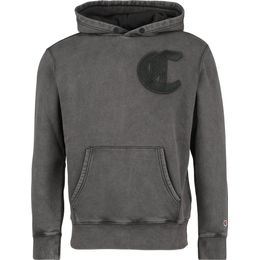 Champion Hooded Sweatshirt Kapuzenpullover schwarz in L