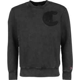 Champion Crewneck Sweatshirt Sweatshirt schwarz in L