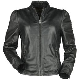 Black Premium by EMP Puff Sleeve Leather Jacket Lederjacke schwarz in L