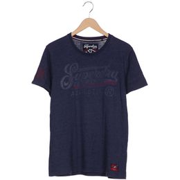 Superdry Herren T-Shirt, marineblau, Gr. 54