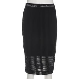 Calvin Klein Jeans Damen Rock, schwarz, Gr. 36