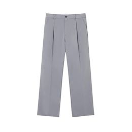 Pull&Bear Pull&bear Pleated Pants male Grey size XL