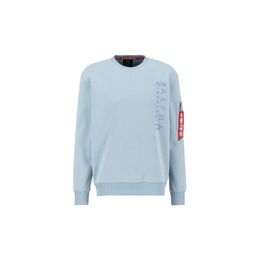 Alpha Industries Sweatshirt 'Emb' male Blue size XS