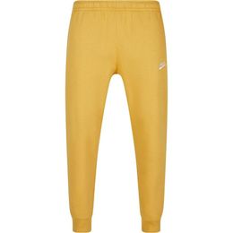 Nike Sportswear Hose 'Club Fleece' Herren Gr&ouml;&szlig;e 31/32 goldgelb / wei&szlig;