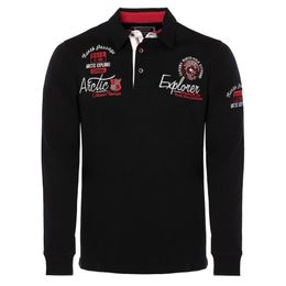 Carisma Poloshirt Herren Gr&ouml;&szlig;e M kirschrot / schwarz / wei&szlig;
