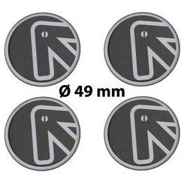 4 x Ø 49 mm Polymere Aufkleber / Pfeil / Nabenkappen, Felgendeckel