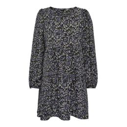 Only Kleid 'Naya Thea' Damen Größe 32 hellgrau / grün / lila / schwarz Winterkleid