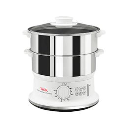 Tefal VC1451 Convenient Series Dampfgarer (900 Watt, Weiß/Edelstahl)