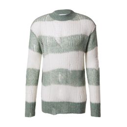 ABOUT YOU Limited Pullover 'Leo' Herren Gr&ouml;&szlig;e XS jade / wei&szlig;