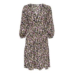 Only Kleid 'Roxanne' Damen Größe 40 hellbraun / pink / rosa / schwarz Winterkleid