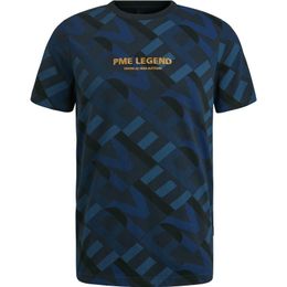 PME-Legend PME LEGEND Shirt, Rundhalsausschnitt, Kurzarm, für Herren, blau, L