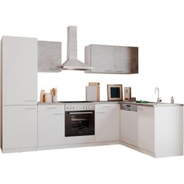 respekta Küchenzeile Malia, Breite 280 cm, mit Soft-Close, in exklusiver Konfiguration für OTTO, weiß