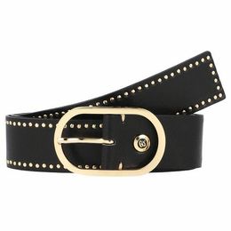 b.belt Fiesta Nietengürtel Leder black 85 cm