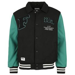 Fila TEHRAN college jacket Bomberjacke schwarz grün in L