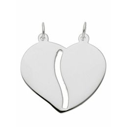 Adelia´s Adelia´s Kettenanhänger 925 Silber Anhänger Partneranhänger, 925 Sterling Silber Silberschmuck für Damen, silberfarben