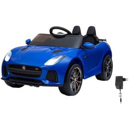 Jamara Elektro-Kinderauto Ride-on Jaguar F-Type SVR, Belastbarkeit 25 kg, blau