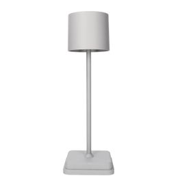 LED's light Außen-Tischleuchte 1000491 Akku LED-Tischleuchte, LED, grau dimmbar IP54 warm-neutral-kaltweiß Ladeschale