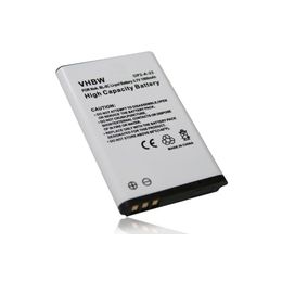 vhbw passend für Nokia 1111, 2310, 1208, 1100, 1200, 1110, 1112, 1600 Smartphone-Akku Li-Ion 1000 mAh, schwarz