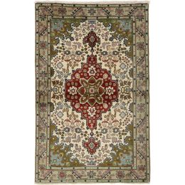 Nain Trading Orientteppich Täbriz 40raj 101x157 Handgeknüpfter Orientteppich / Perserteppich, rechteckig, Höhe: 10 mm, braun