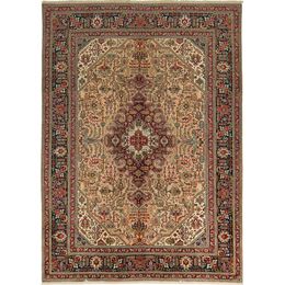 Nain Trading Orientteppich Täbriz 206x289 Handgeknüpfter Orientteppich / Perserteppich, rechteckig, Höhe: 10 mm, braun