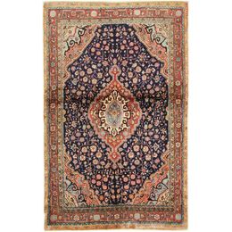 Nain Trading Orientteppich Jozan 104x164 Handgeknüpfter Orientteppich / Perserteppich, rechteckig, Höhe: 10 mm, braun|rot