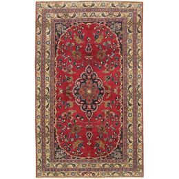 Nain Trading Orientteppich Mashhad 111x189 Handgeknüpfter Orientteppich / Perserteppich, rechteckig, Höhe: 12 mm, braun|rot