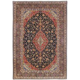 Nain Trading Orientteppich Keshan 283x416 Handgeknüpfter Orientteppich / Perserteppich, rechteckig, Höhe: 12 mm, braun