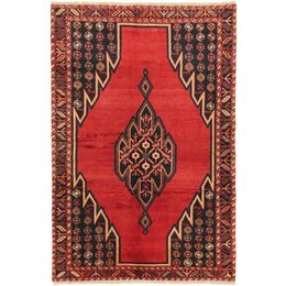 Nain Trading Orientteppich Saveh 139x207 Handgeknüpfter Orientteppich / Perserteppich, rechteckig, Höhe: 10 mm, rot
