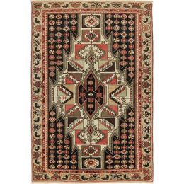 Nain Trading Orientteppich Saveh 121x186 Handgeknüpfter Orientteppich / Perserteppich, rechteckig, Höhe: 10 mm, braun