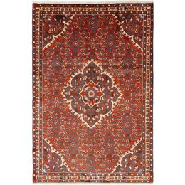 Nain Trading Orientteppich Zanjan 104x156 Handgeknüpfter Orientteppich / Perserteppich, rechteckig, Höhe: 12 mm, rot